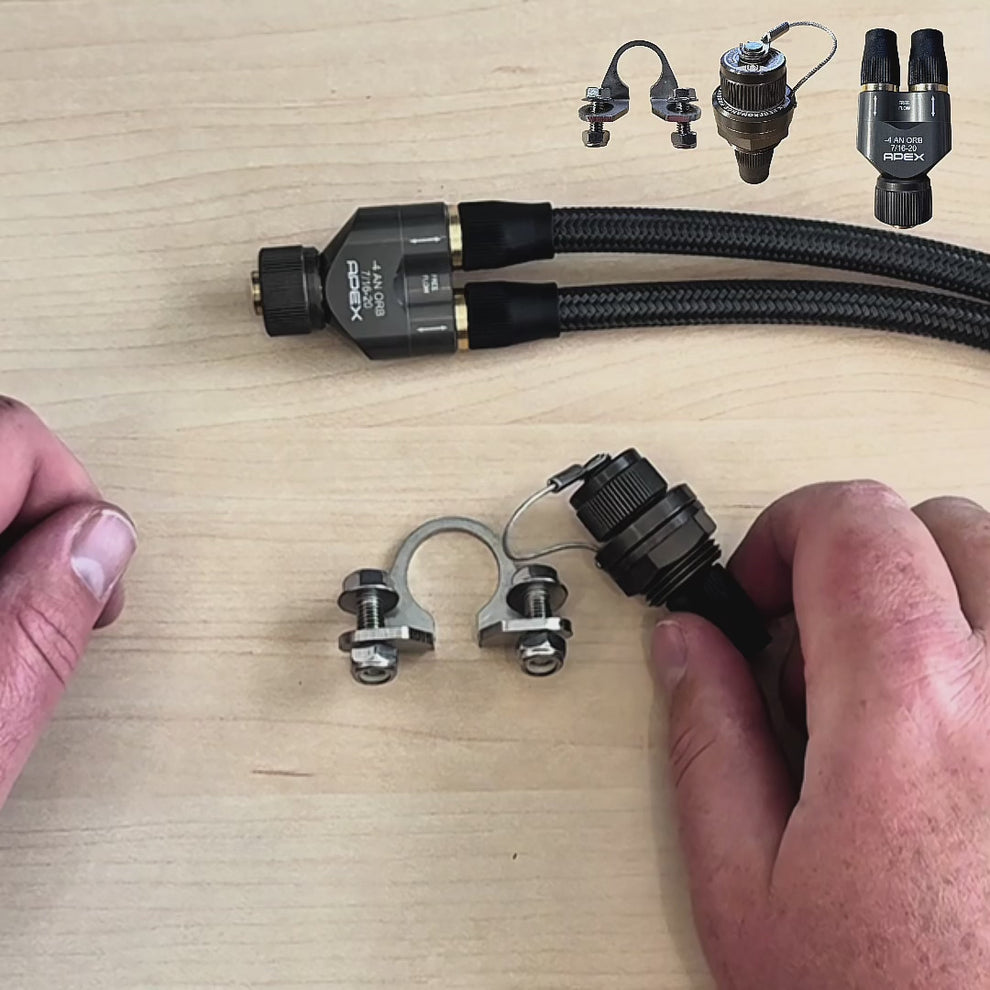 Panel Mount to Braided Air Line – Apex Designs Australia