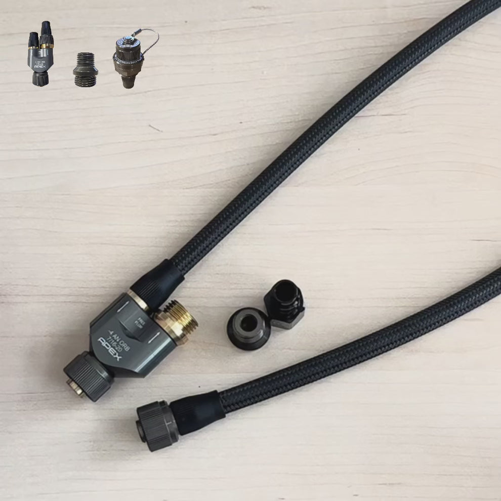 Quick Connect "Y" with 3/8 Swivel Barb – Apex Designs Australia
